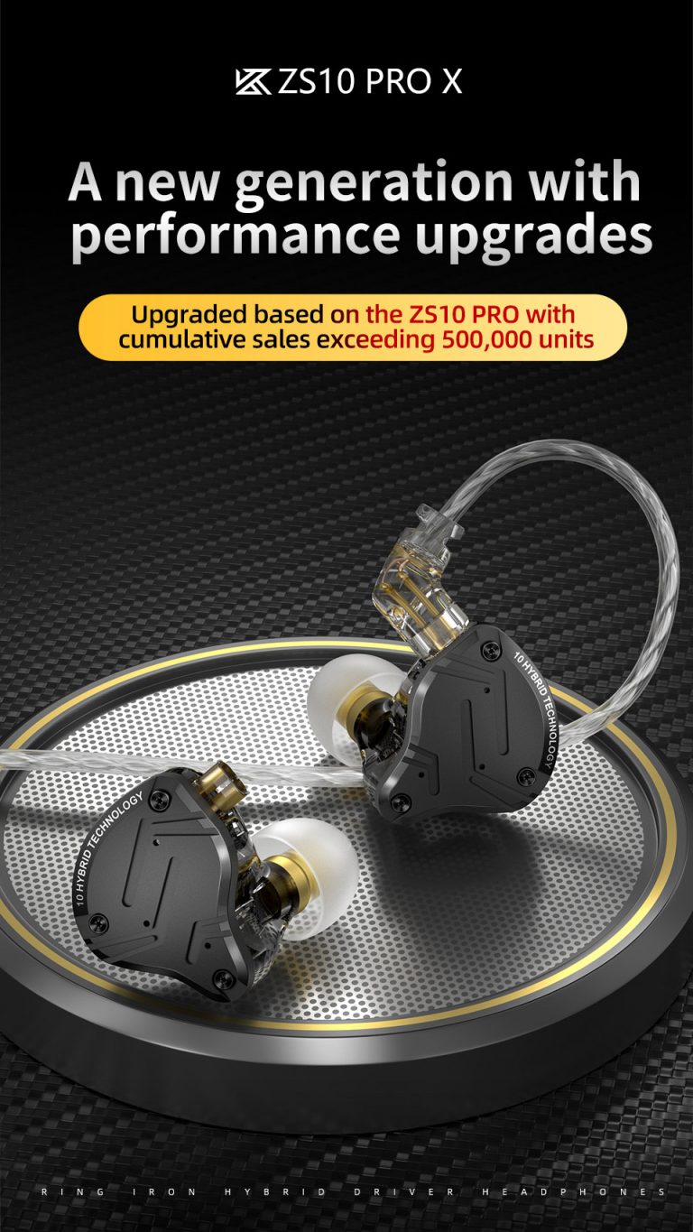 KZ ZS10 PRO X 1DD & 4BA Acoustic Architecture Hybrid Technology - KZ ...